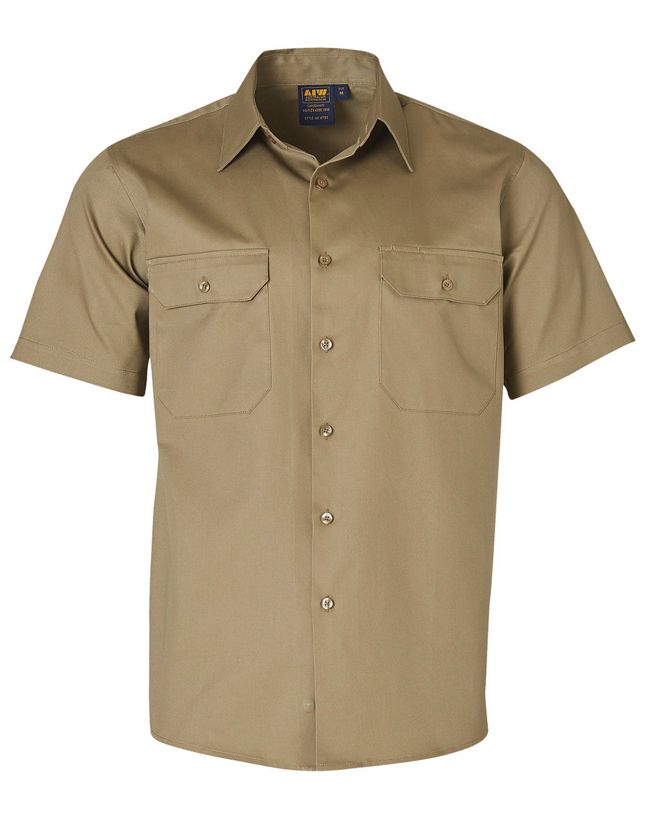 Cotton Drill Short Sleeve Work Shirt – Trademates Workwear